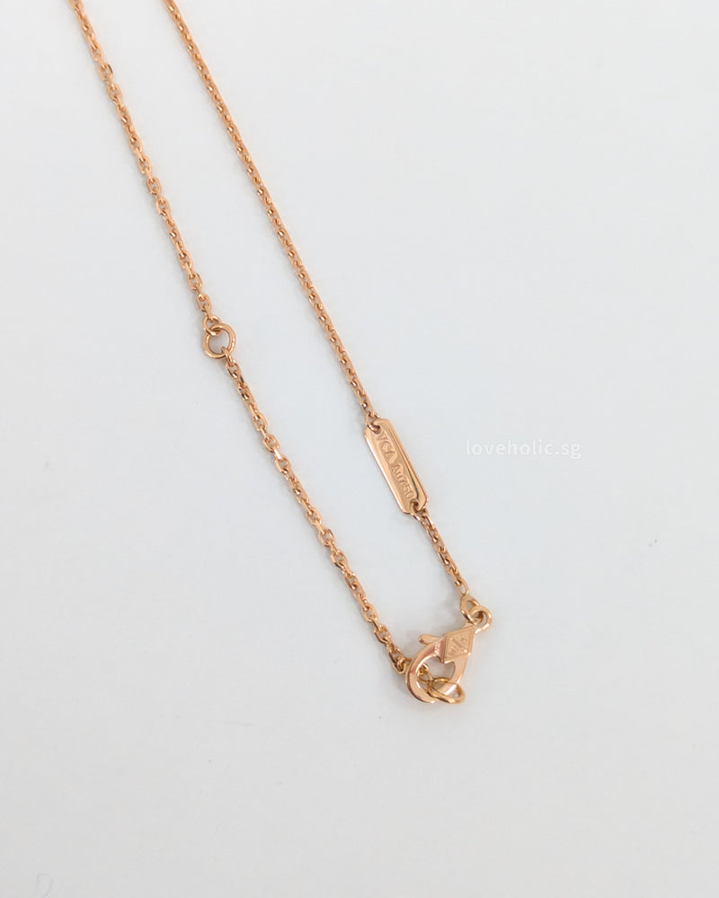 Vintage Alhambra Necklace 40cm Chain length | Grey Mother Of Pearl 18K ...